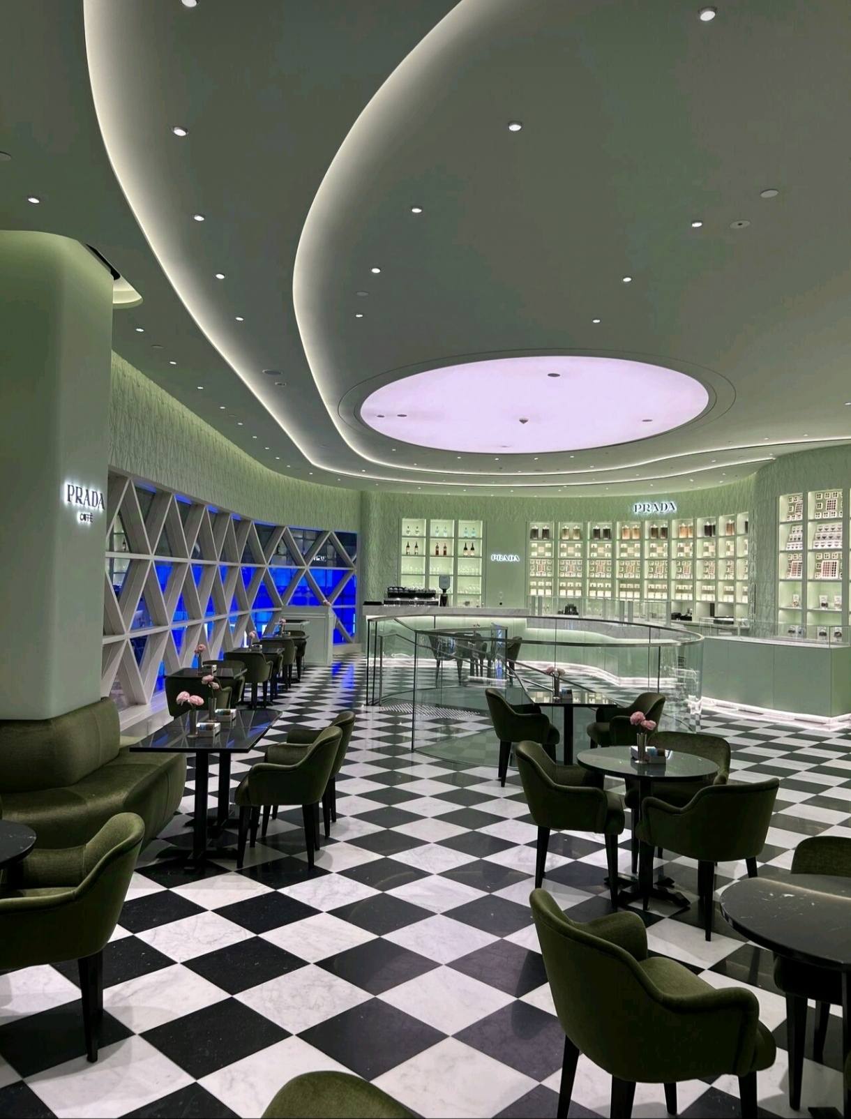 Take a look inside Prada Caffè Singapore, the maison’s first bistro in ...
