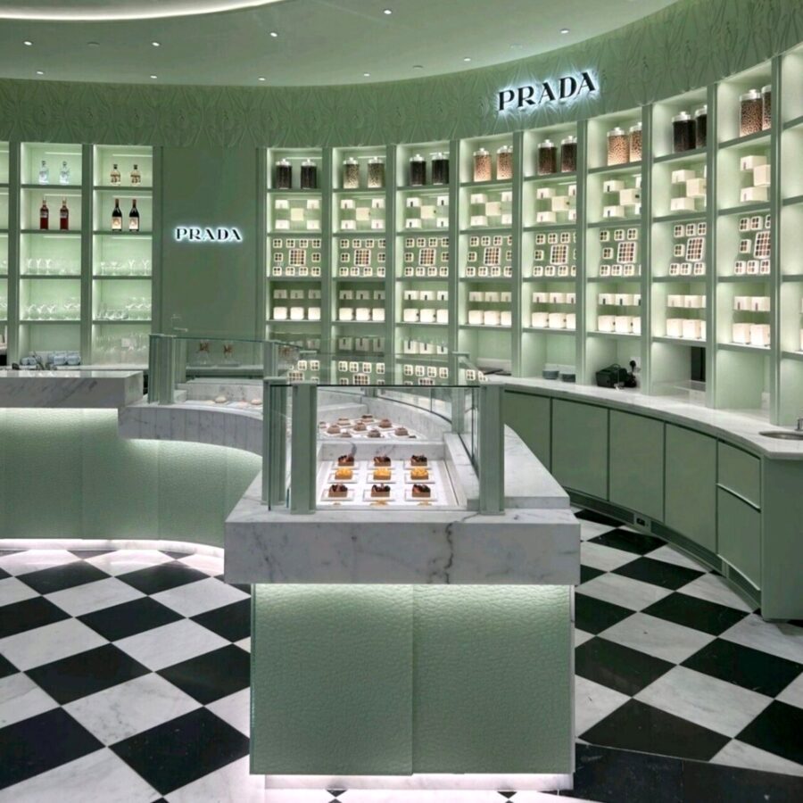 Take a look inside Prada Caffè Singapore, the maison’s first bistro in ...